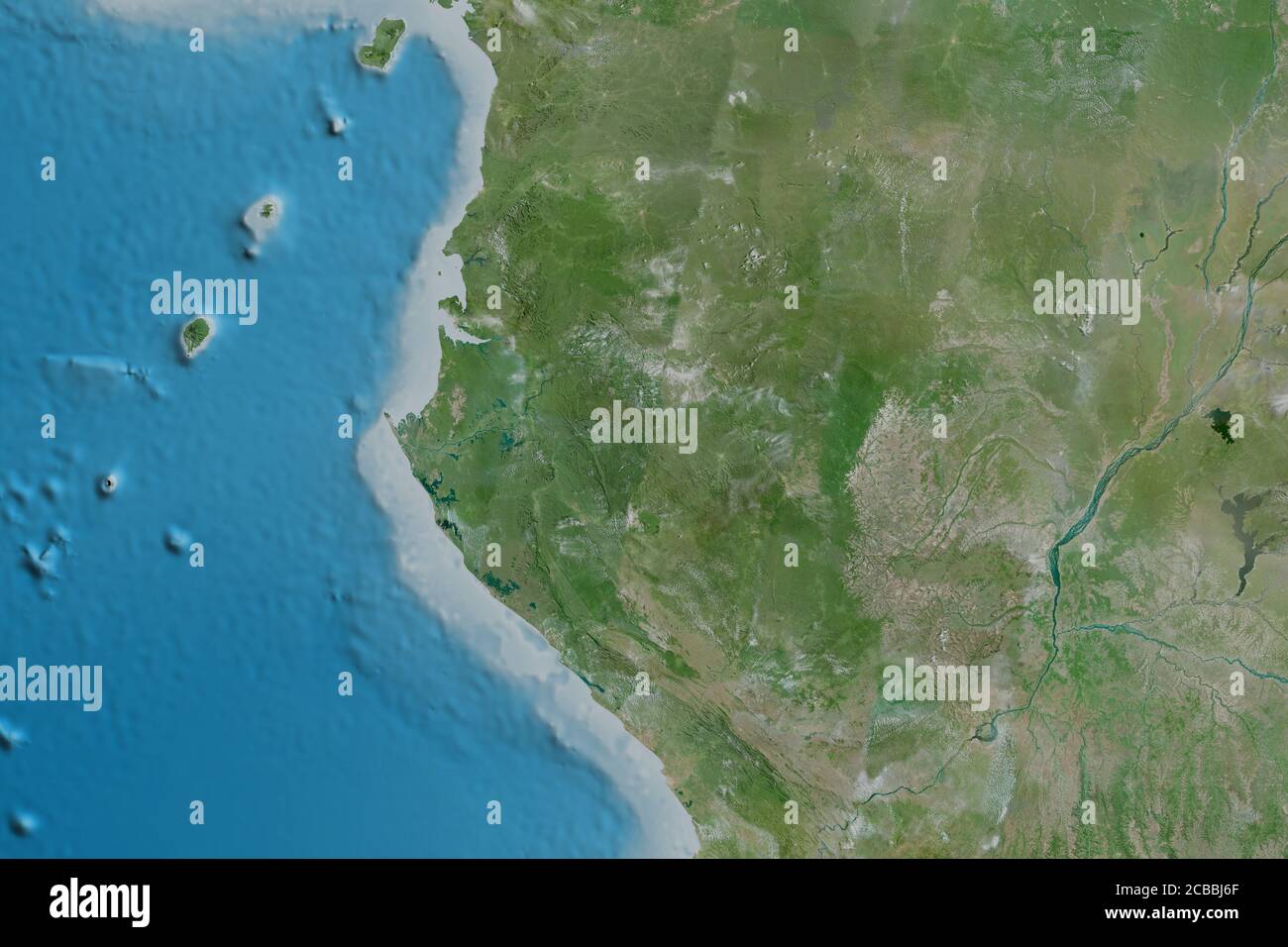 Satellite view gabon hi-res stock photography and images - Alamy