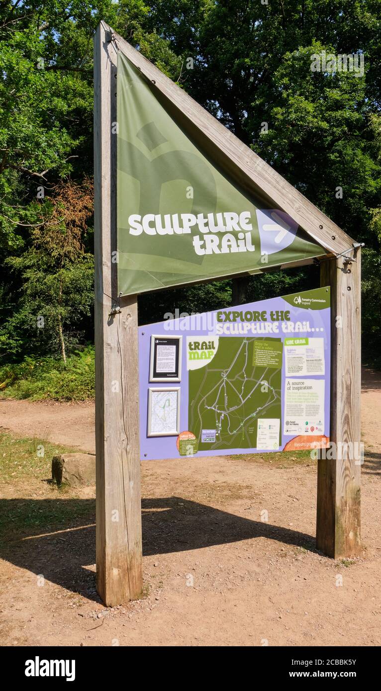 The Sculpture Trail at Beechenhurst Woods, near Coleford, Forest of ...