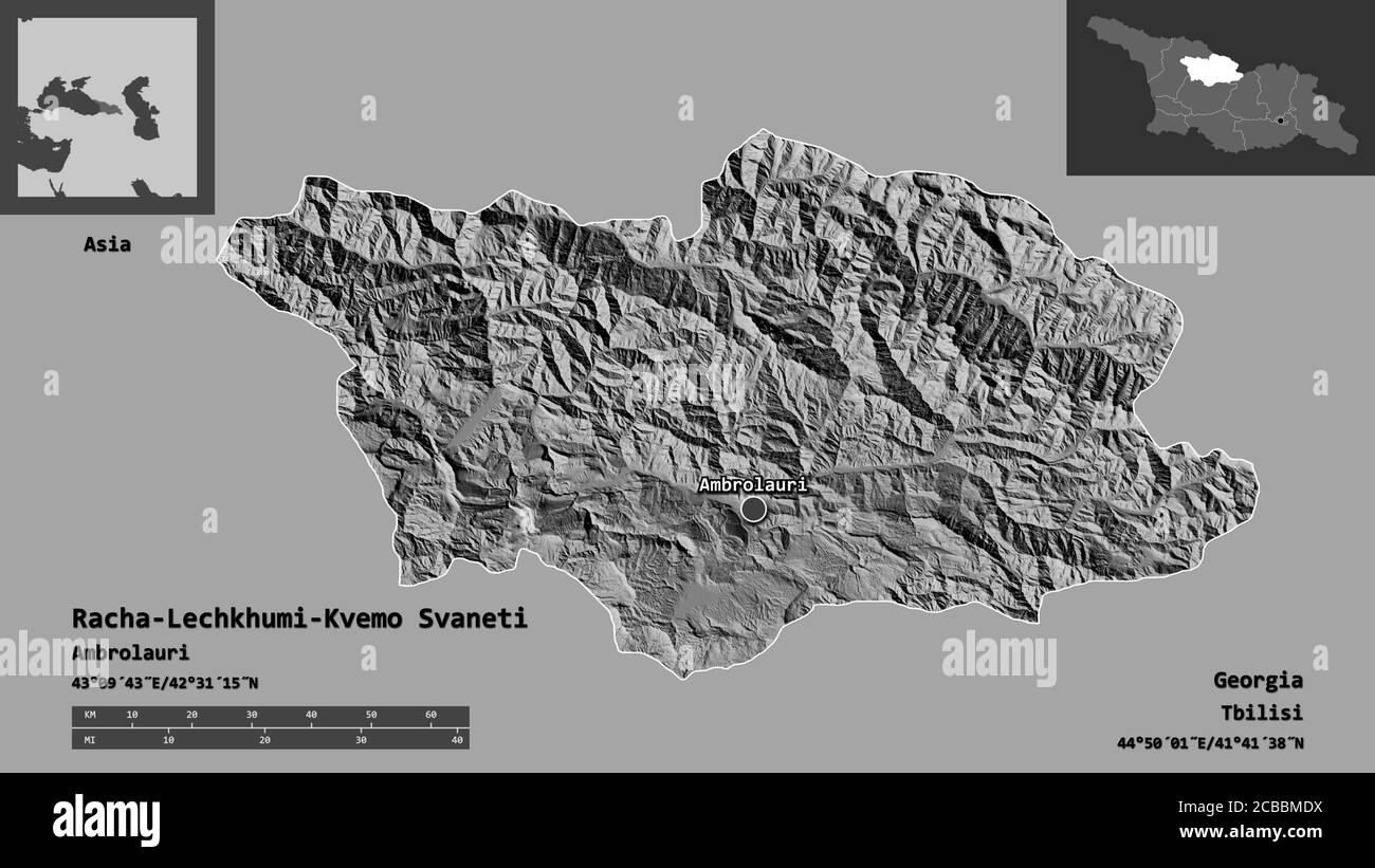 Shape of Racha-Lechkhumi-Kvemo Svaneti, region of Georgia, and its ...