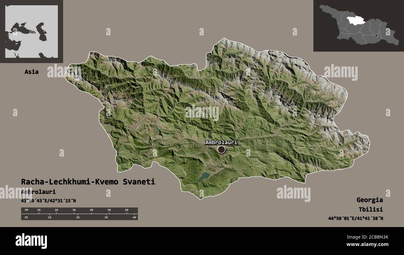 Shape of Racha-Lechkhumi-Kvemo Svaneti, region of Georgia, and its ...