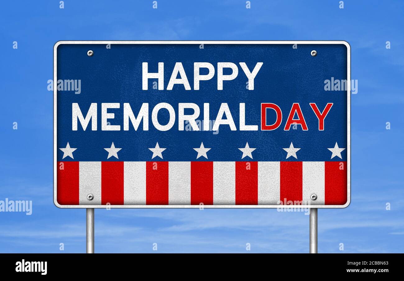 Happy Memorial Day - American federal holiday Stock Photo - Alamy