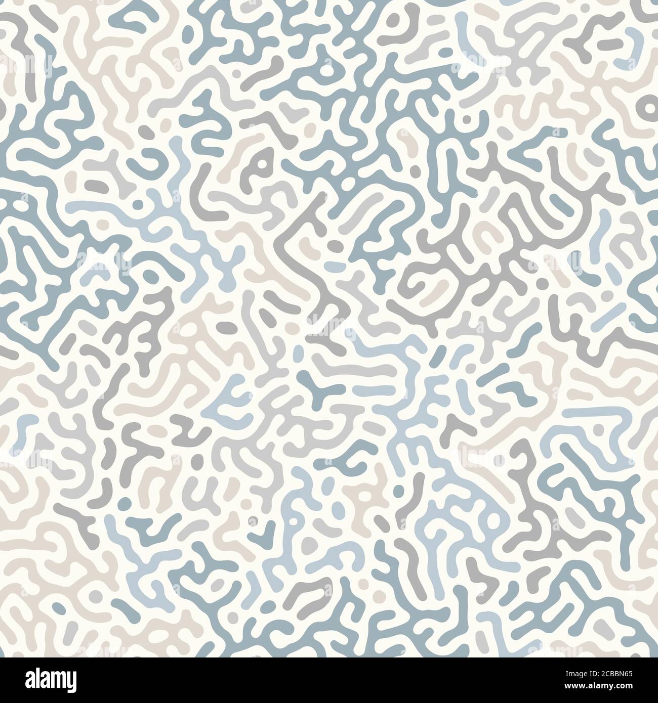 Abstract organic background, natural maze labyrinth, reaction diffusion pattern. Seamless vector ...