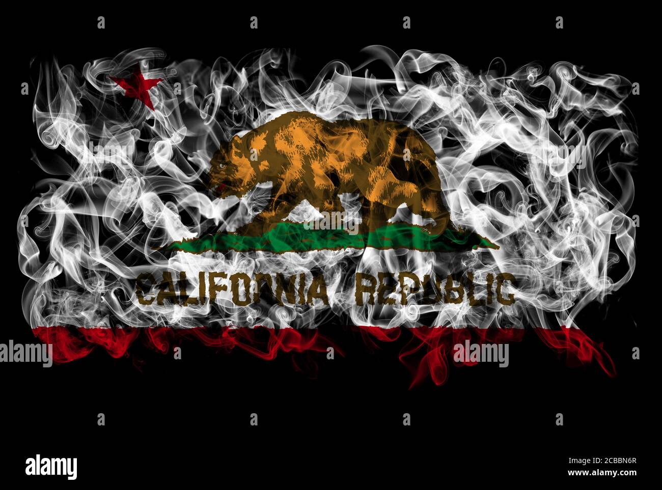 California flag flag hi-res stock photography and images - Alamy