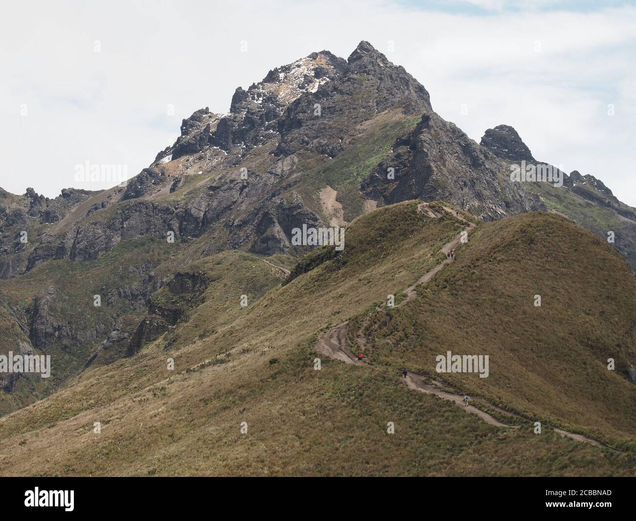 Beautiful shot of Pichincha Volcano in Ecuador Stock Photo - Alamy