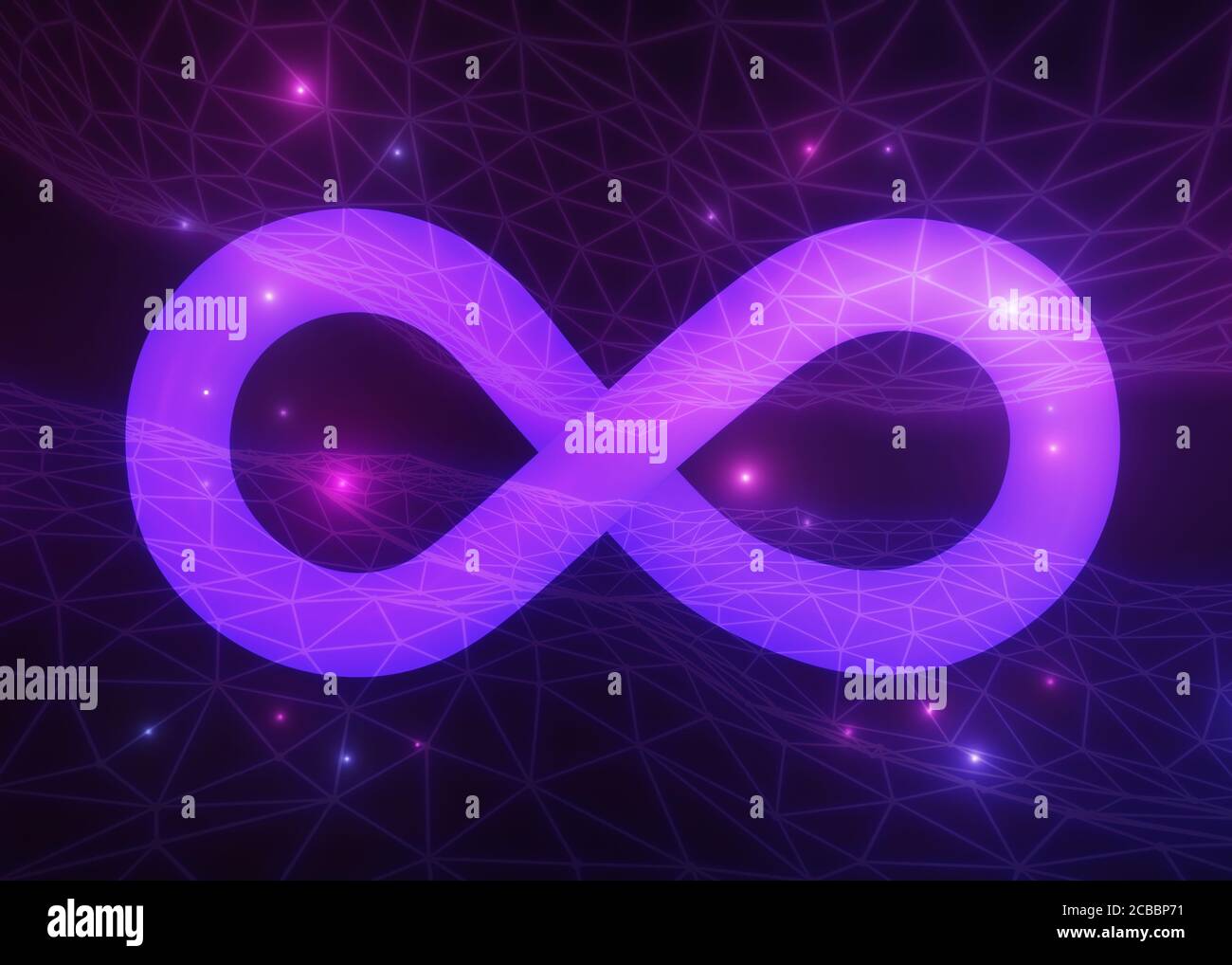 Cosmic Infinity sign or symbol, 3d render Stock Photo - Alamy