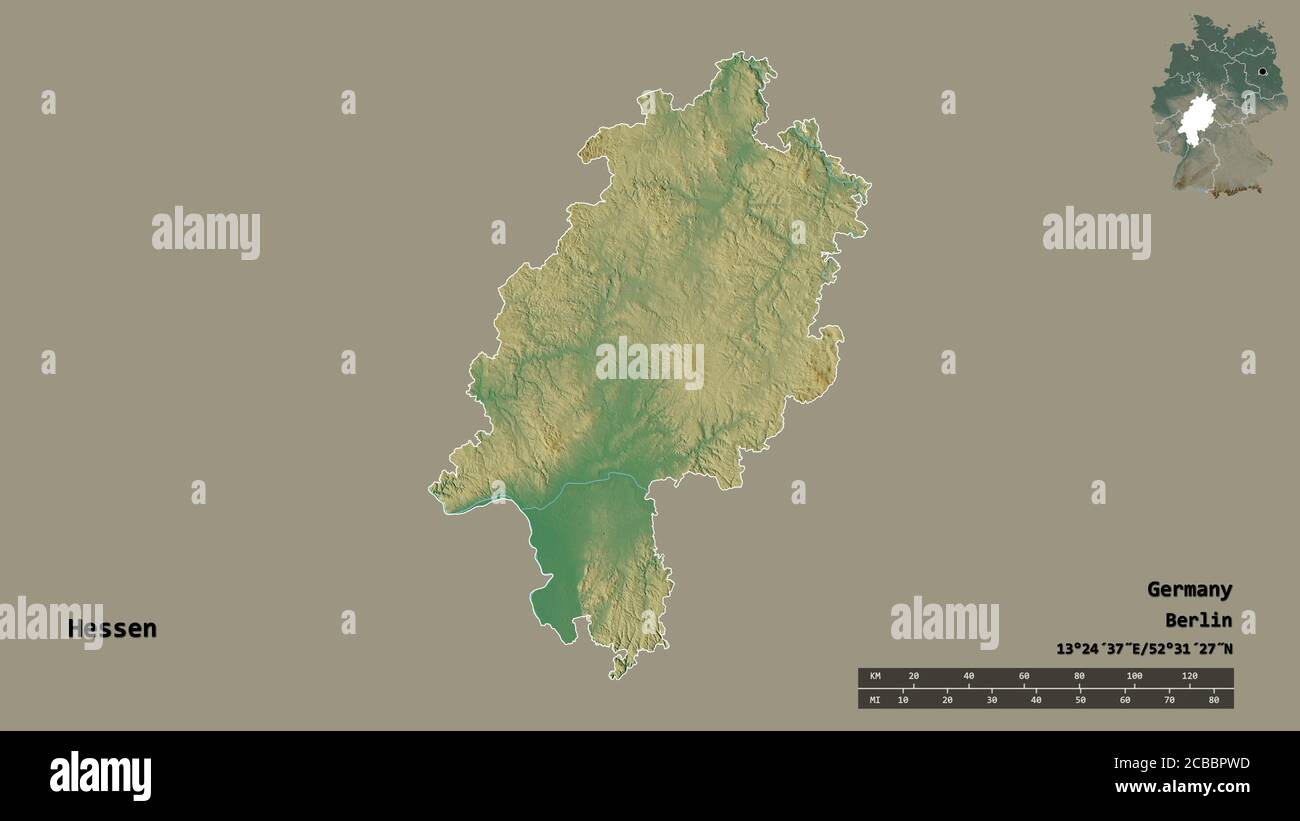 Hessen Map High Resolution Stock Photography and Images - Alamy
