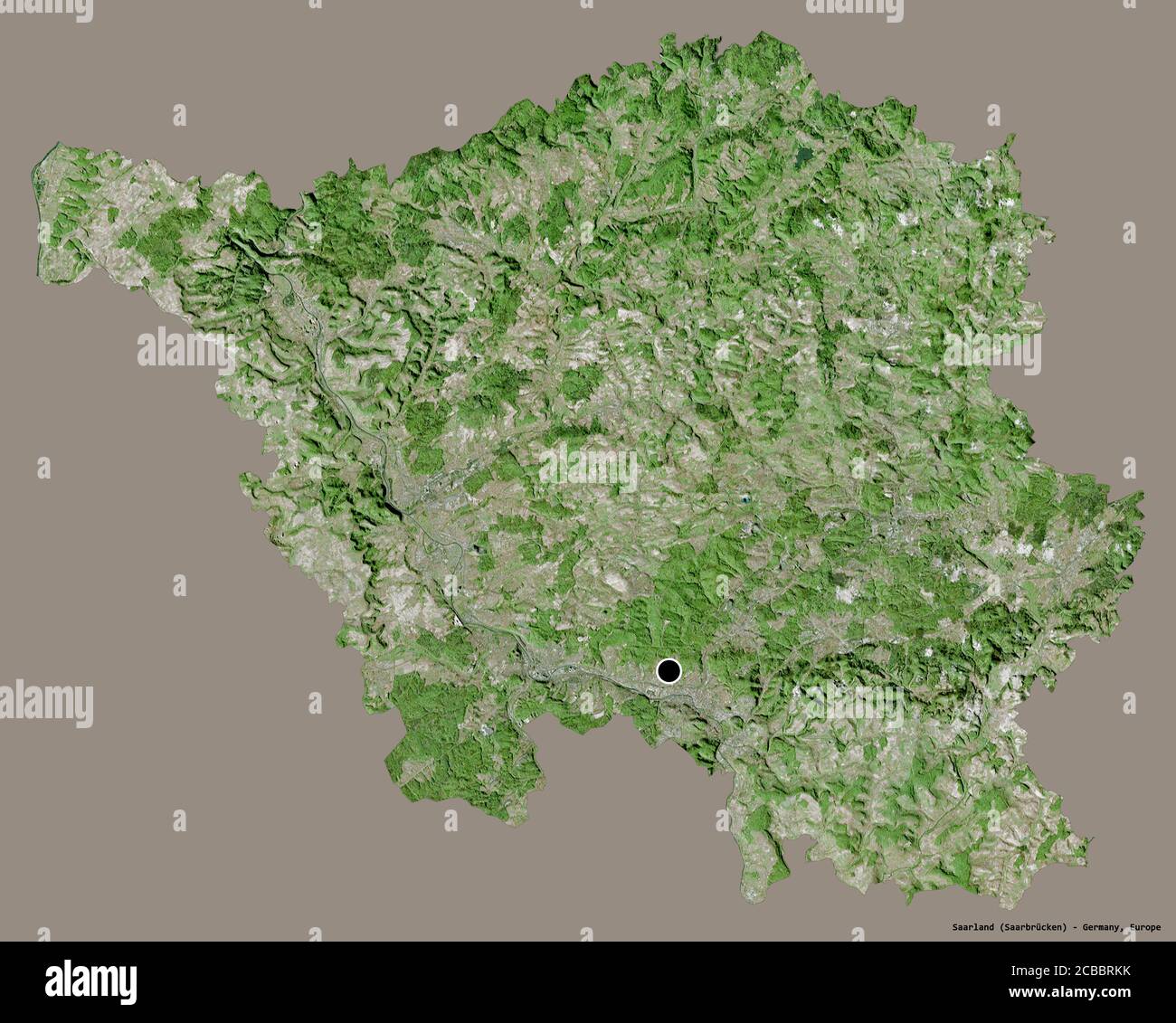 Saarbrücken administrative map hi-res stock photography and images - Alamy