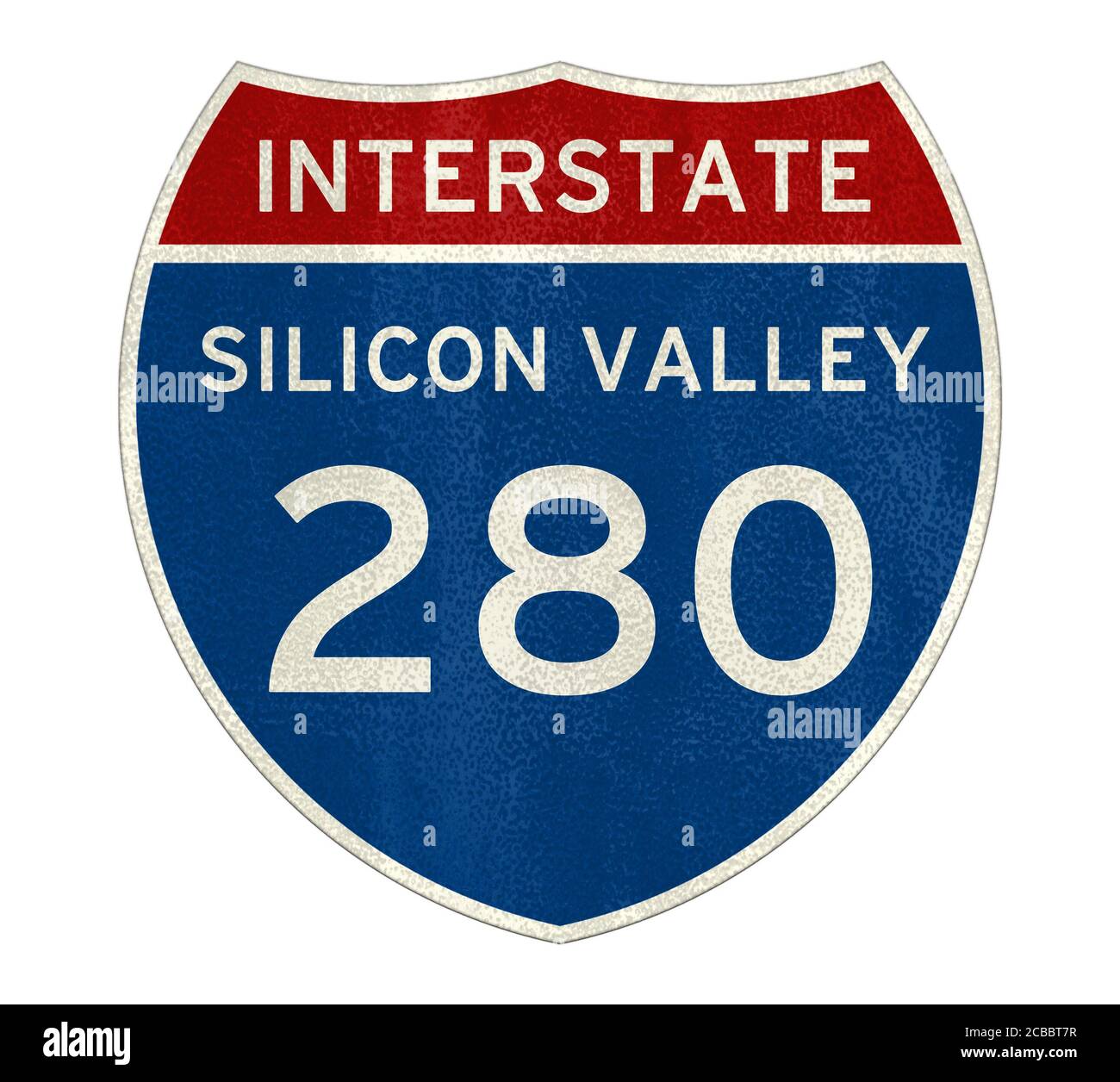 Interstate - Silicon Valley road sign icon Stock Photo - Alamy