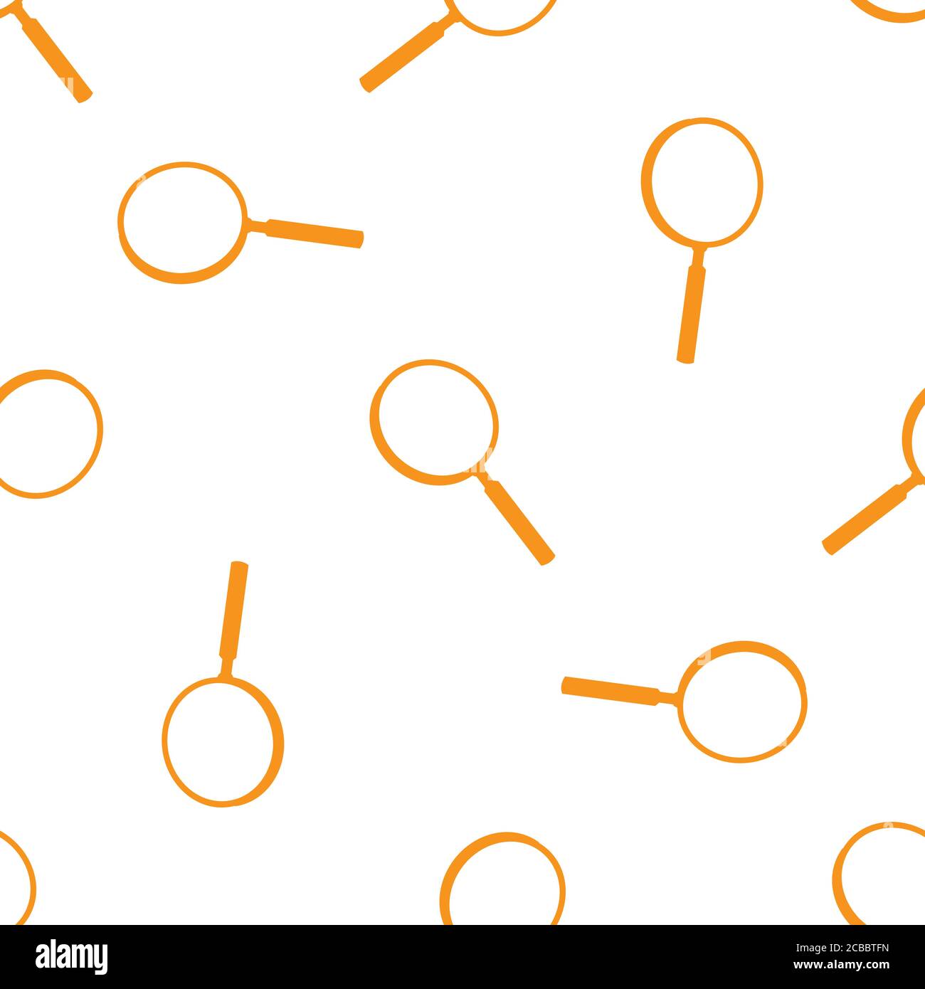 Magnifying glass pattern. Stock vector illustration isolated on white ...