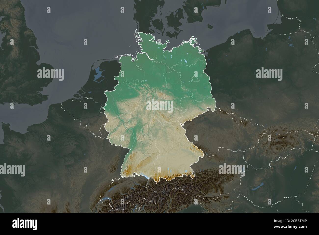3d relief map of germany hi-res stock photography and images - Alamy