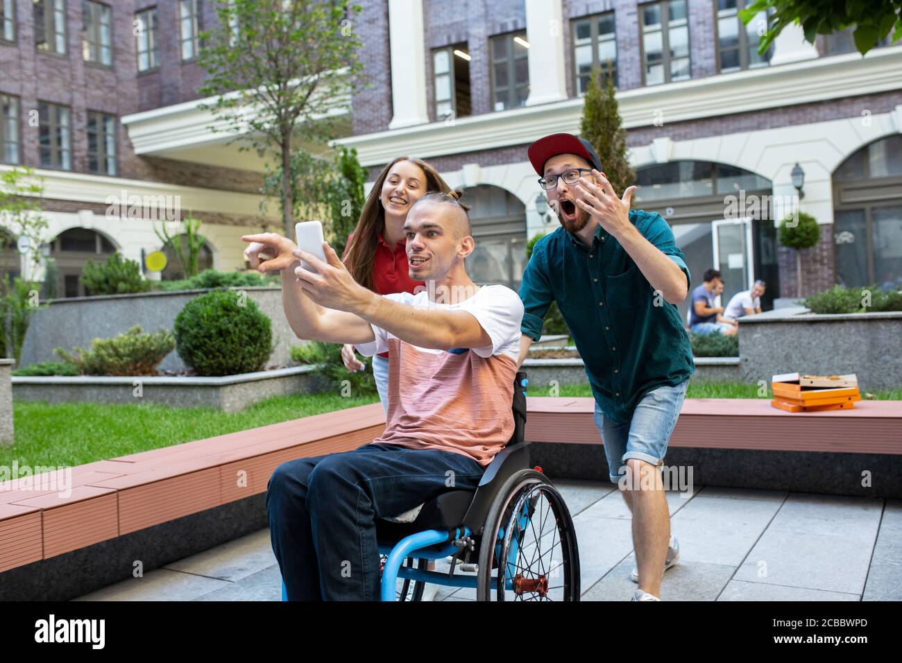 Group of diverse people wheelchair hi-res stock photography and images ...