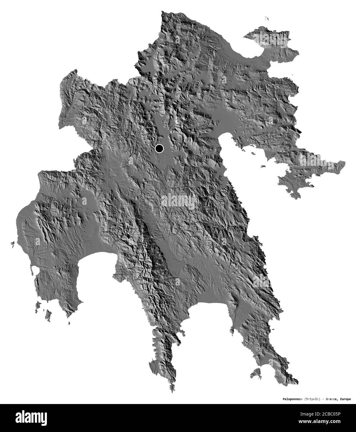 Shape of Peloponnese, decentralized administration of Greece, with its ...