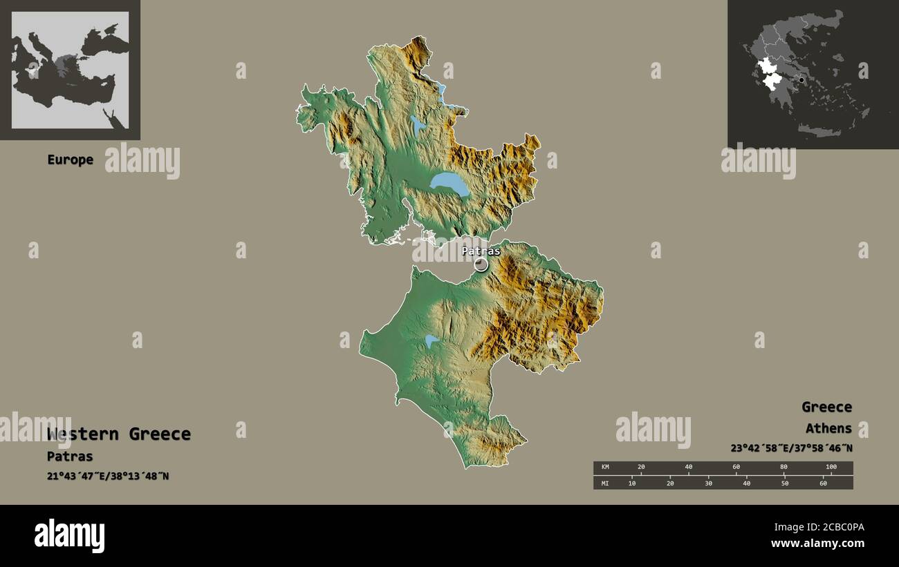 Shape of Western Greece, decentralized administration of Greece, and ...