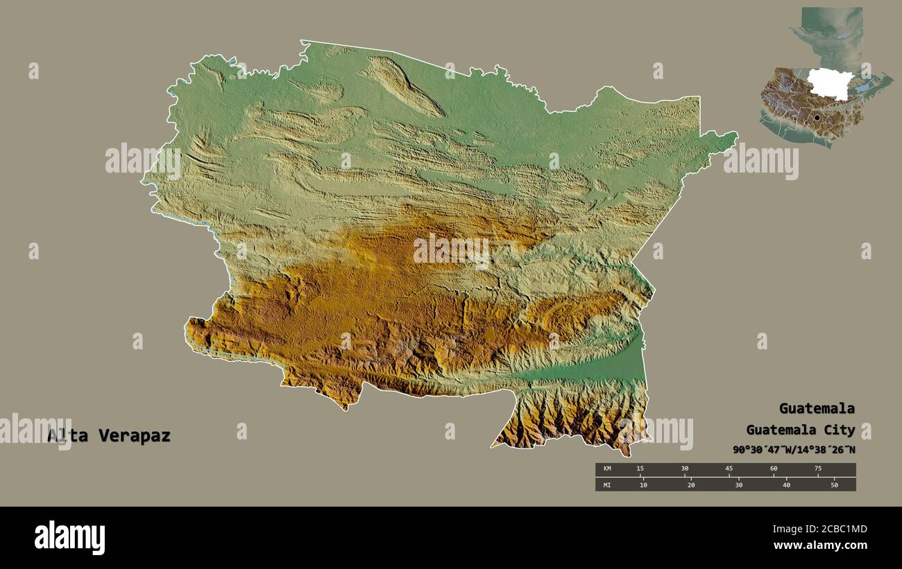 Alta verapaz map hi-res stock photography and images - Alamy