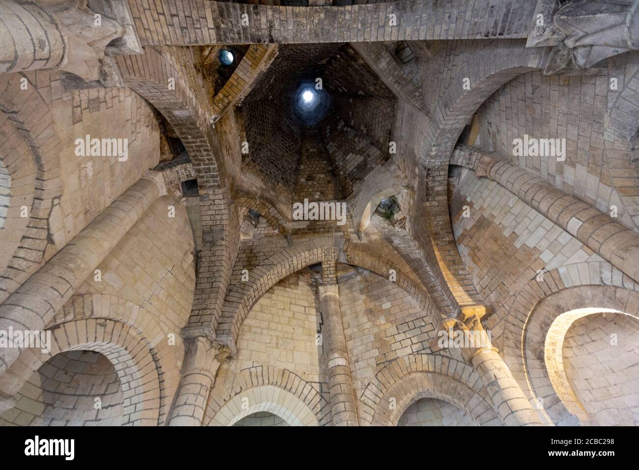 Romanesque Kitchen with 21 chimneys covered with fish-scales ...