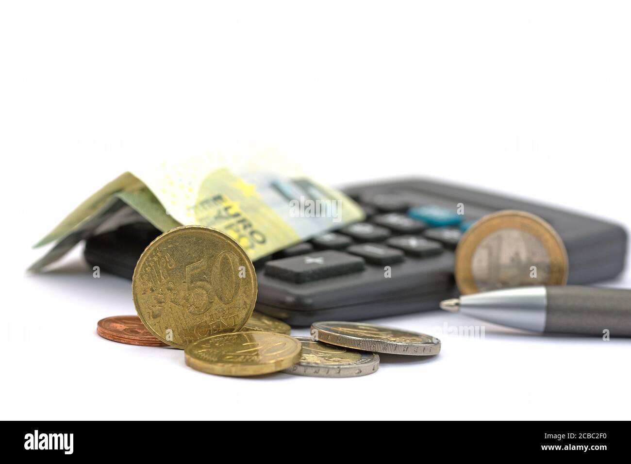 Money and calculator hi-res stock photography and images - Alamy
