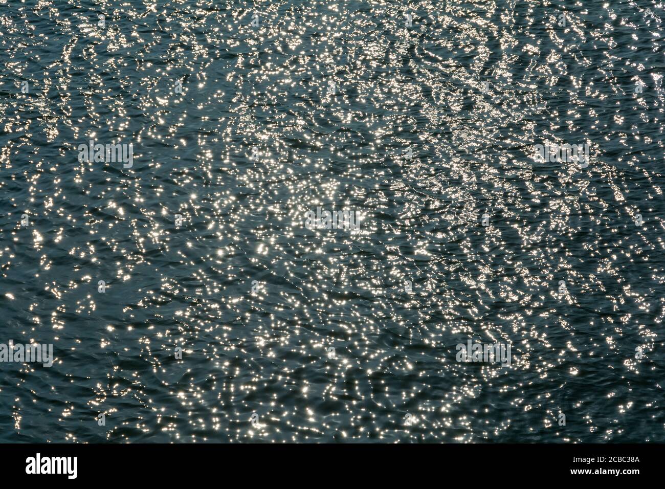 Light and ripples reflections on the water Stock Photo - Alamy