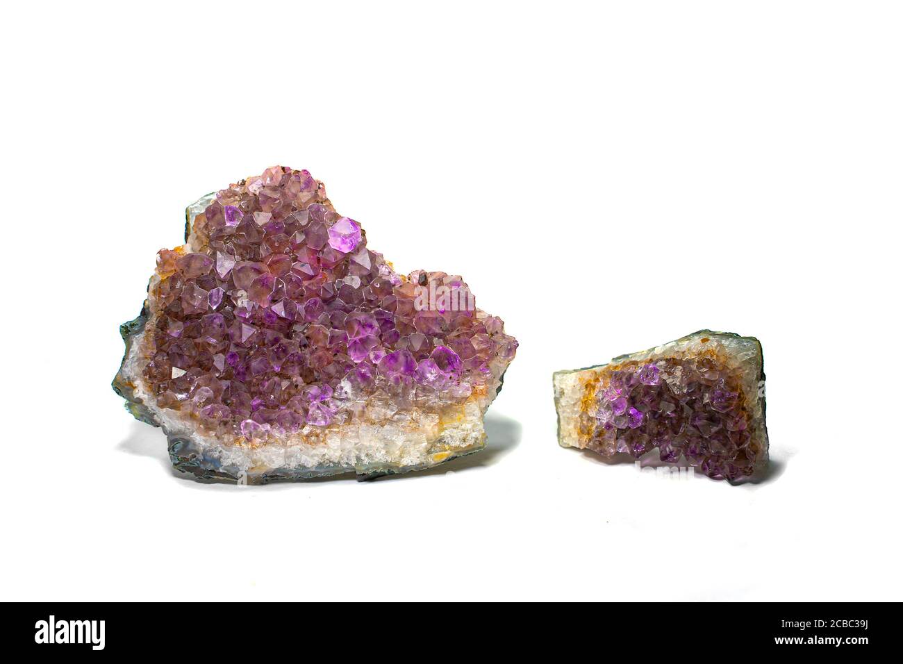 a close up mineral of Amethyst crystal quartz Stock Photo - Alamy