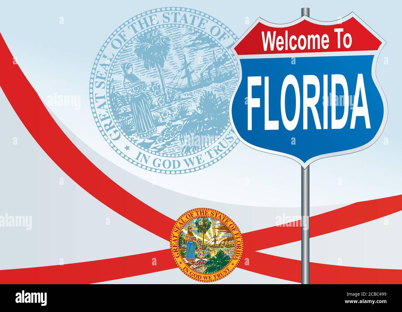 road sign Welcome to Florida Stock Vector Image & Art - Alamy