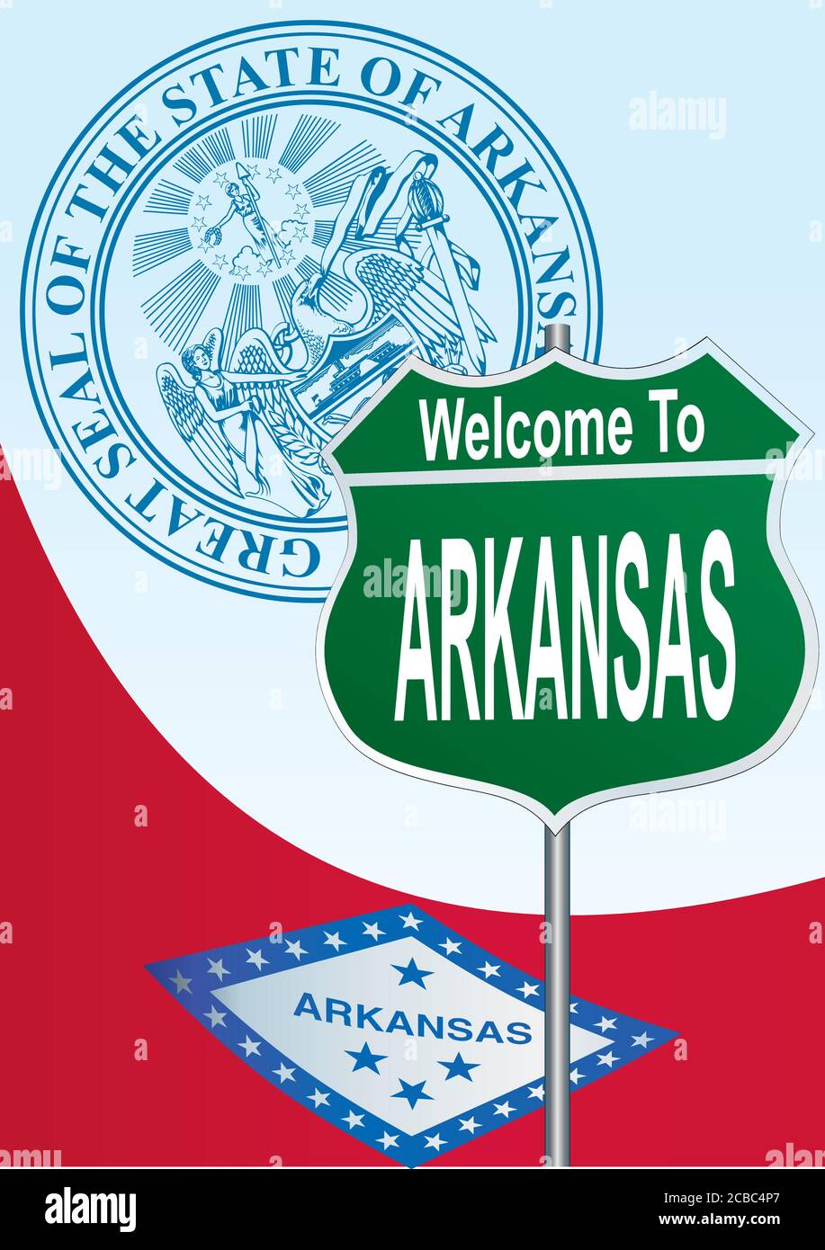 Welcome to arkansas sign Stock Vector Images - Alamy