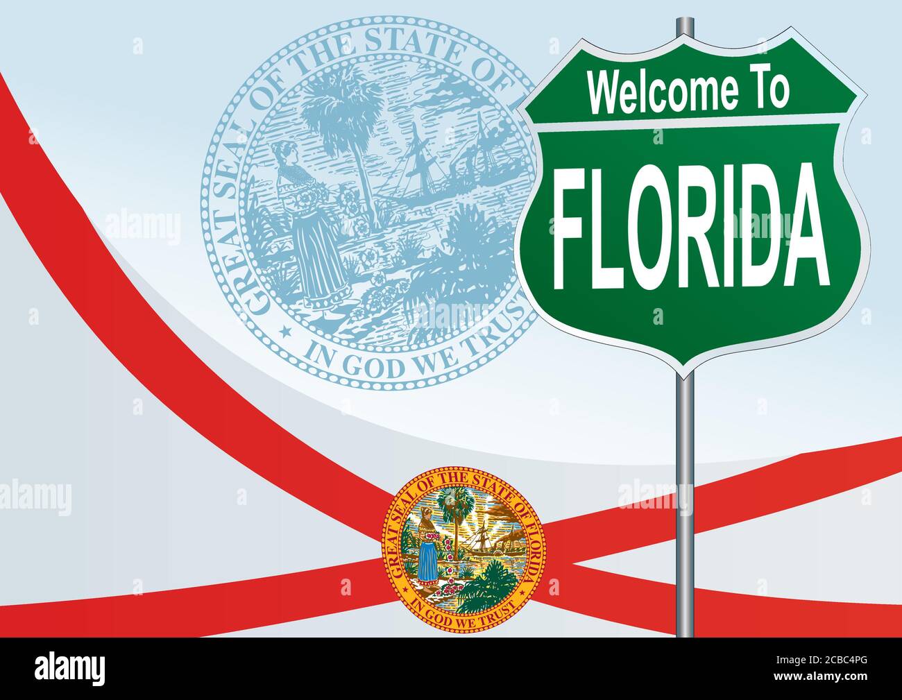 road sign Welcome to Florida Stock Vector Image & Art - Alamy