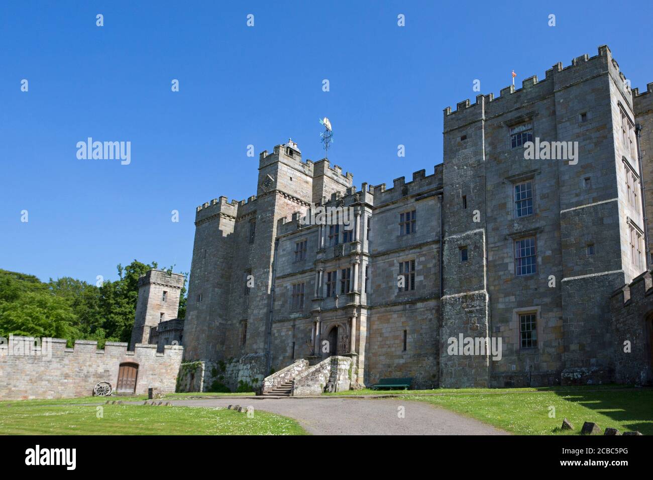 Chillingham Castle, twelfth century garrison, Northumberland, UK Stock ...