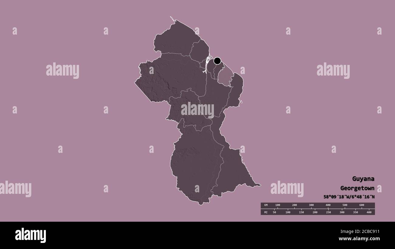 Berbice map hi-res stock photography and images - Alamy