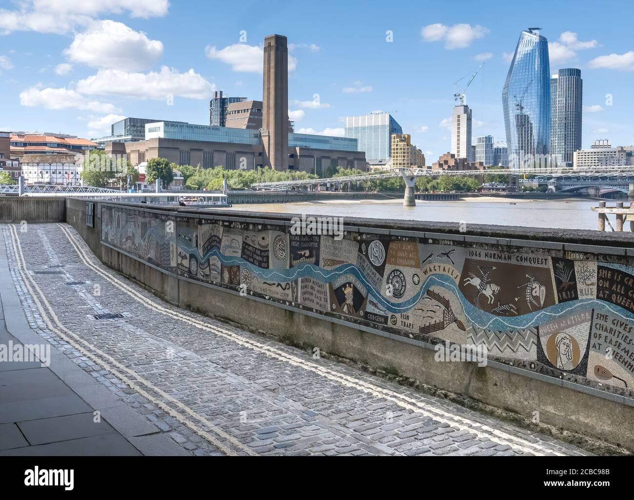 Queenhithe Mosaic, charting the history of London from Roman to modern ...