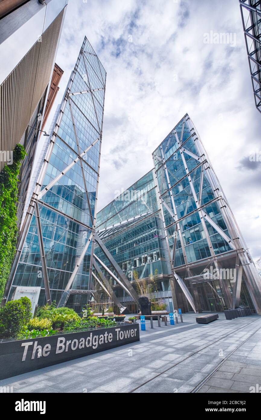 The Broadgate Tower is a skyscraper in London's main financial district ...
