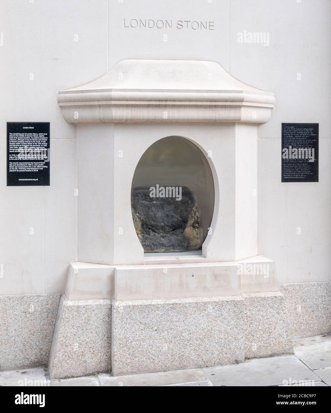 London Stone is an irregular block of oolitic limestone, a historic ...