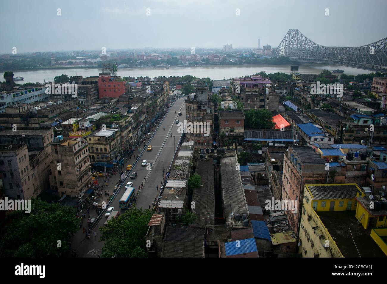 skyline view of kolkata city Stock Photo - Alamy