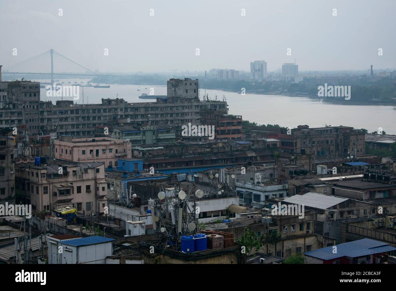 skyline view of kolkata city Stock Photo - Alamy