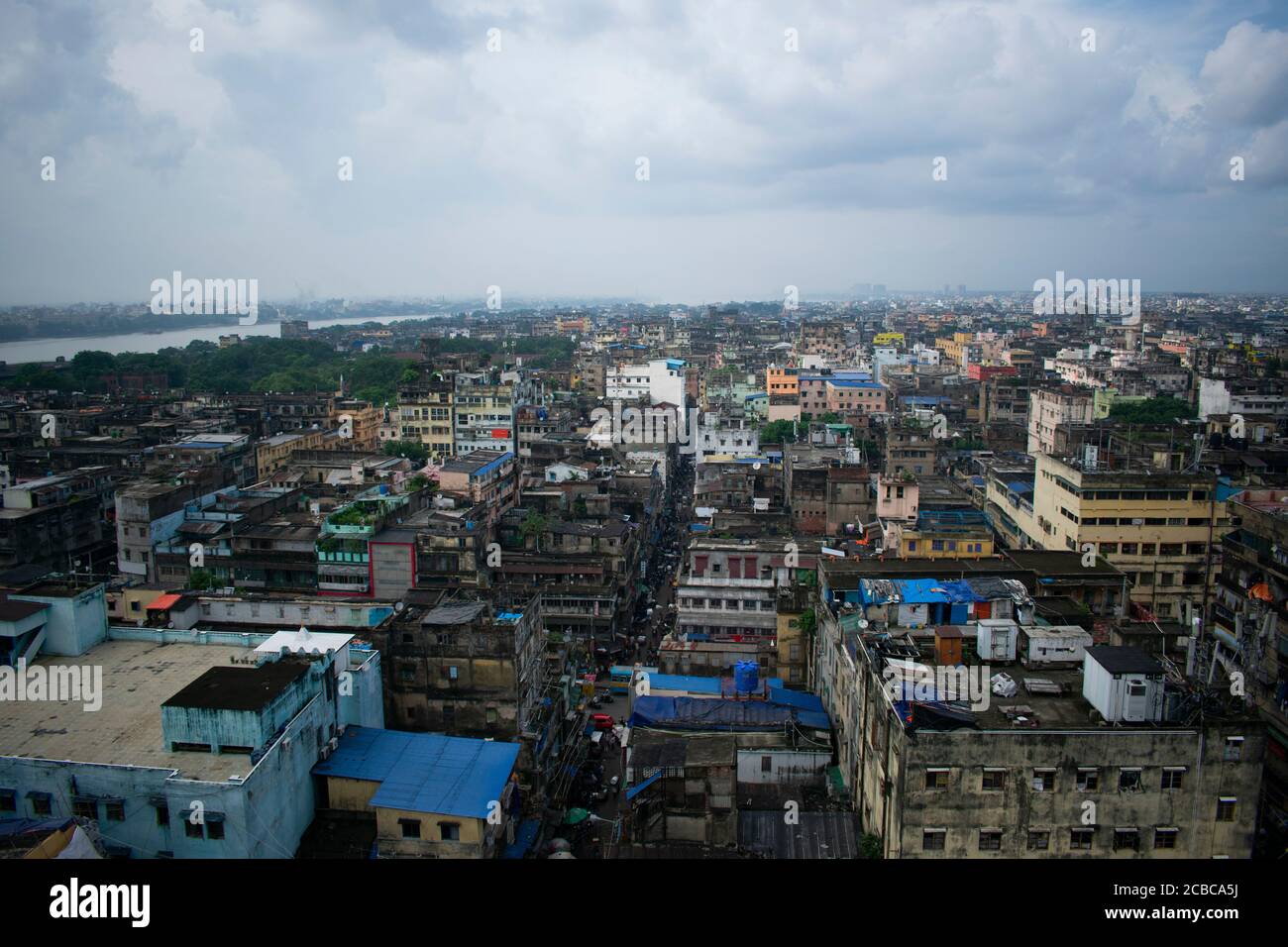 skyline view of kolkata city Stock Photo - Alamy