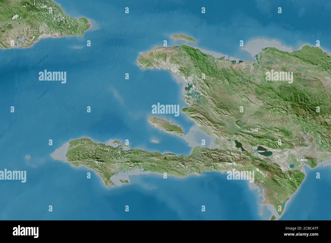 Extended area of Haiti. Satellite imagery. 3D rendering Stock Photo - Alamy