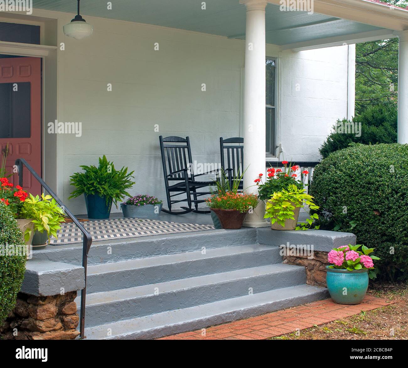 Porch on country home hi-res stock photography and images - Alamy