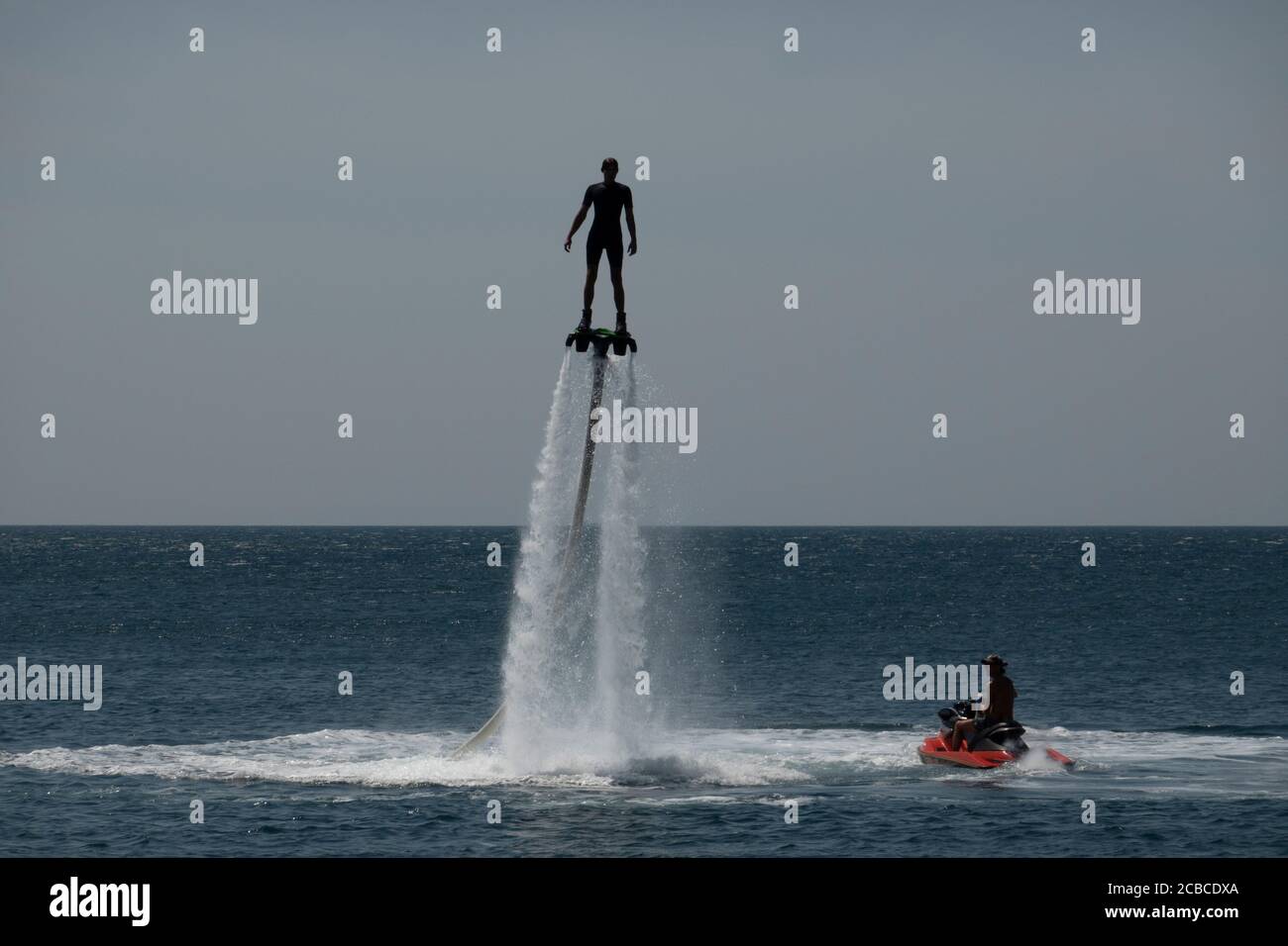 Hydroflighting on flyboard hi-res stock photography and images - Alamy