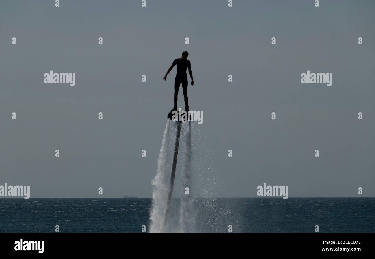 Hydroflighting on flyboard hi-res stock photography and images - Alamy