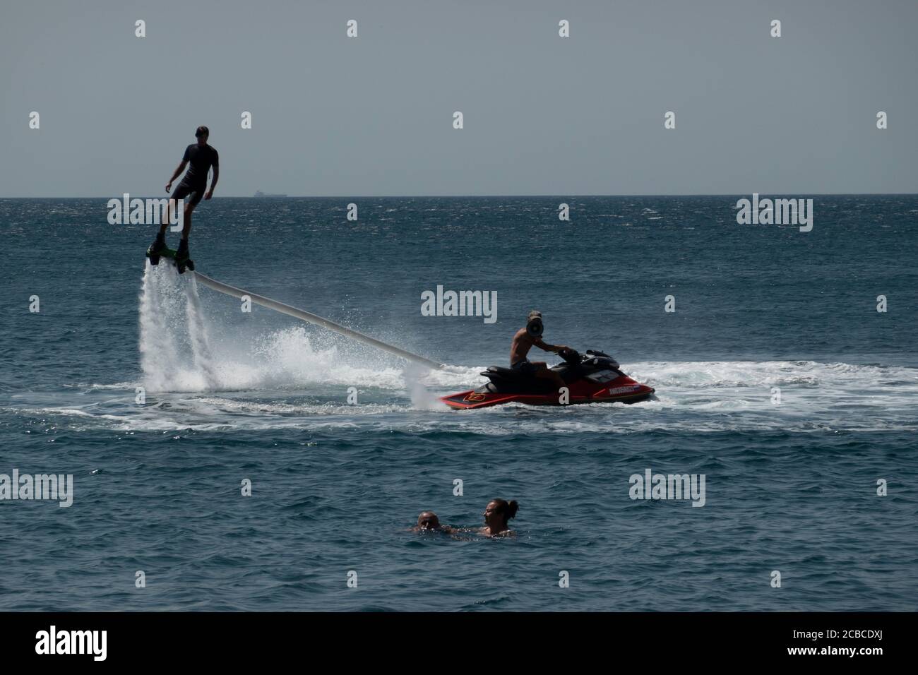 Flyboard on the sea beach Stock Photo - Alamy