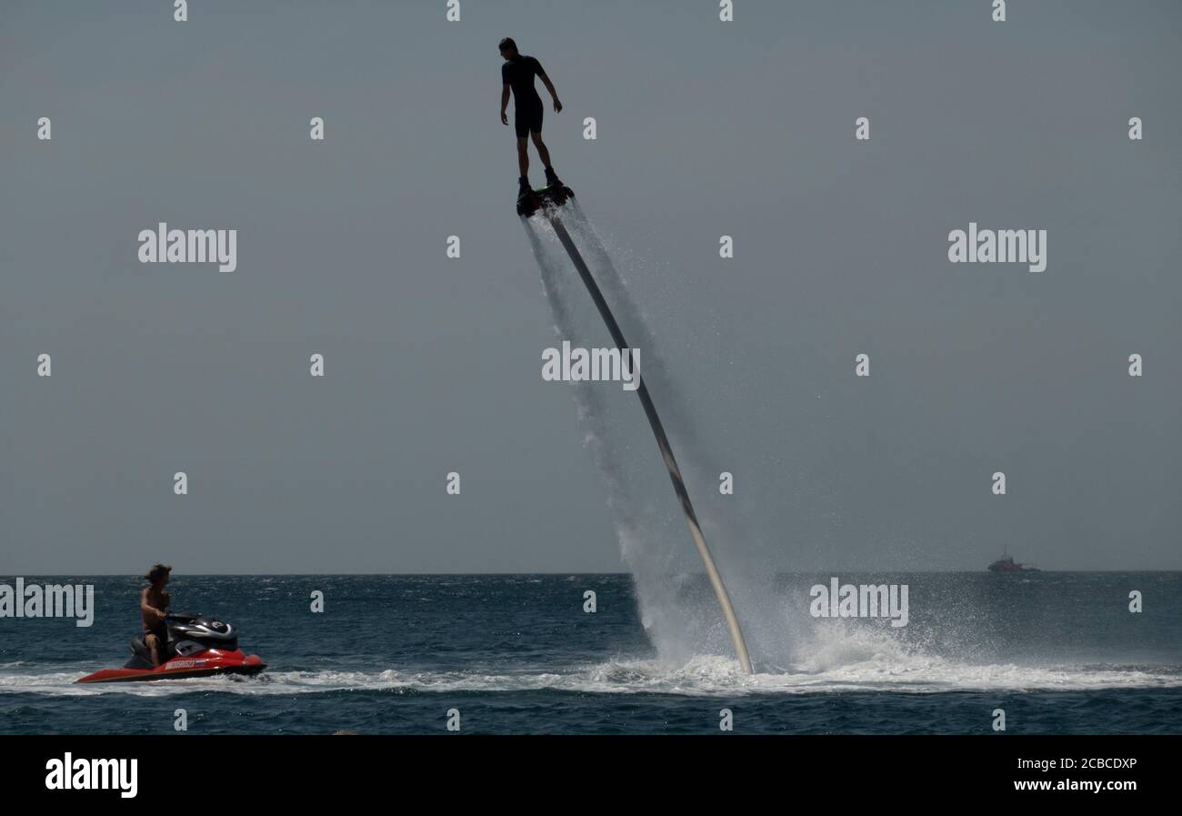 Flyboard on the sea beach Stock Photo - Alamy