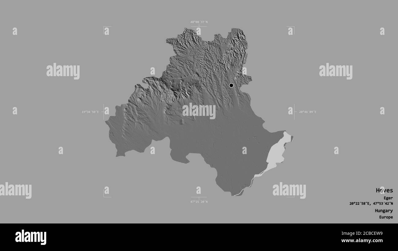 Heves county administrative map hi-res stock photography and images - Alamy