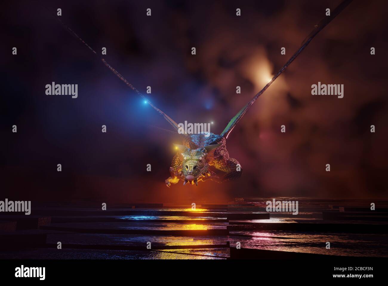 Medieval fire 3d illustration hi-res stock photography and images - Alamy