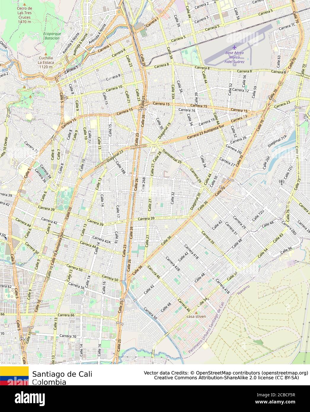 Cali Colombia Map High Resolution Stock Photography and Images - Alamy