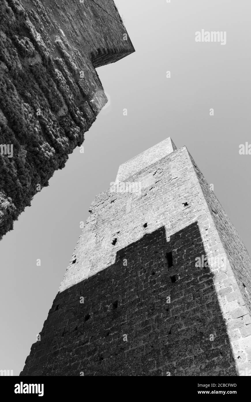 Tuscania-Italy- defensive towers Stock Photo - Alamy
