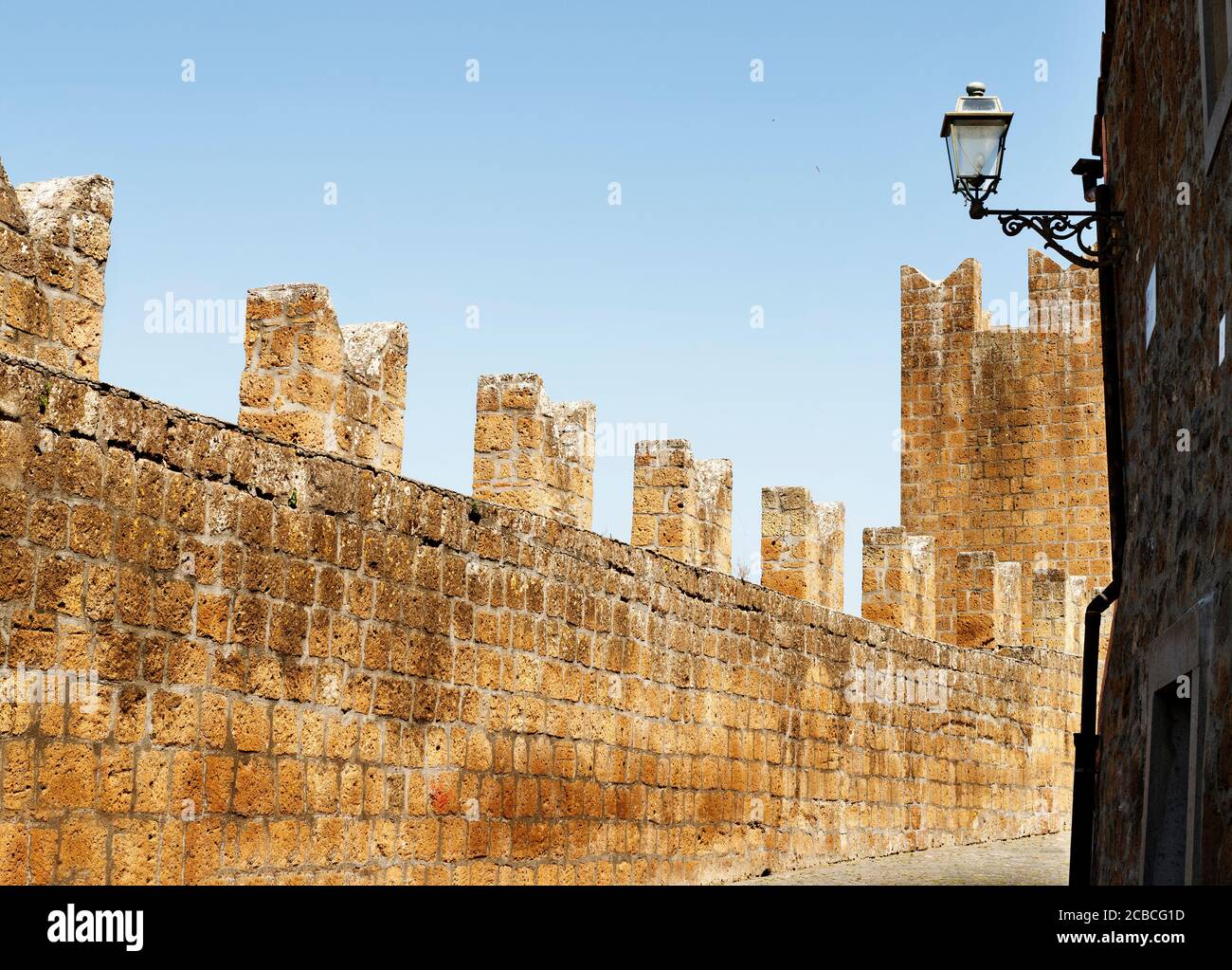 Tuscania-Italy -Fortified wall Stock Photo - Alamy