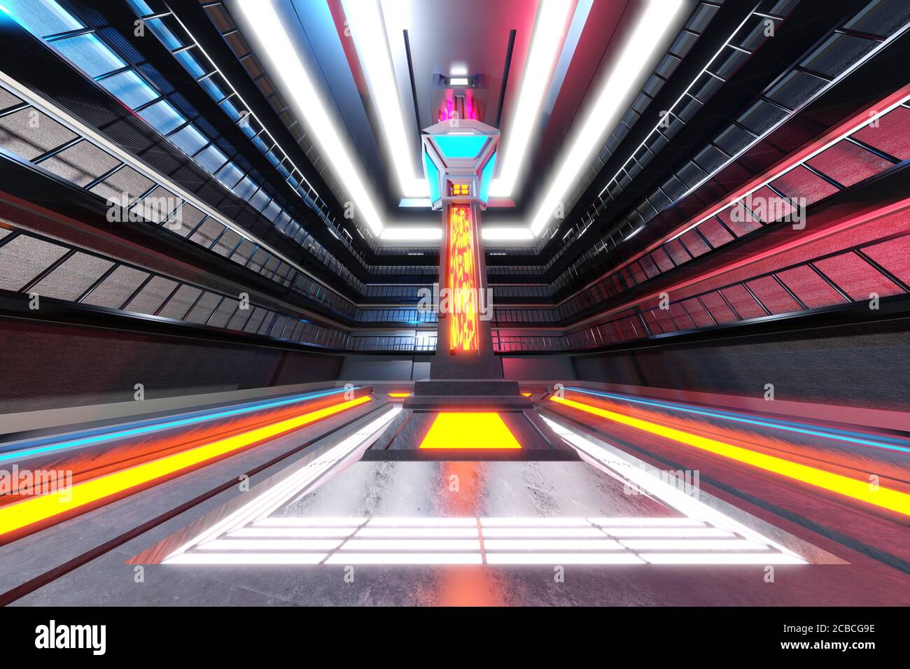 3D Illustration of a Alien Facility Stock Photo - Alamy