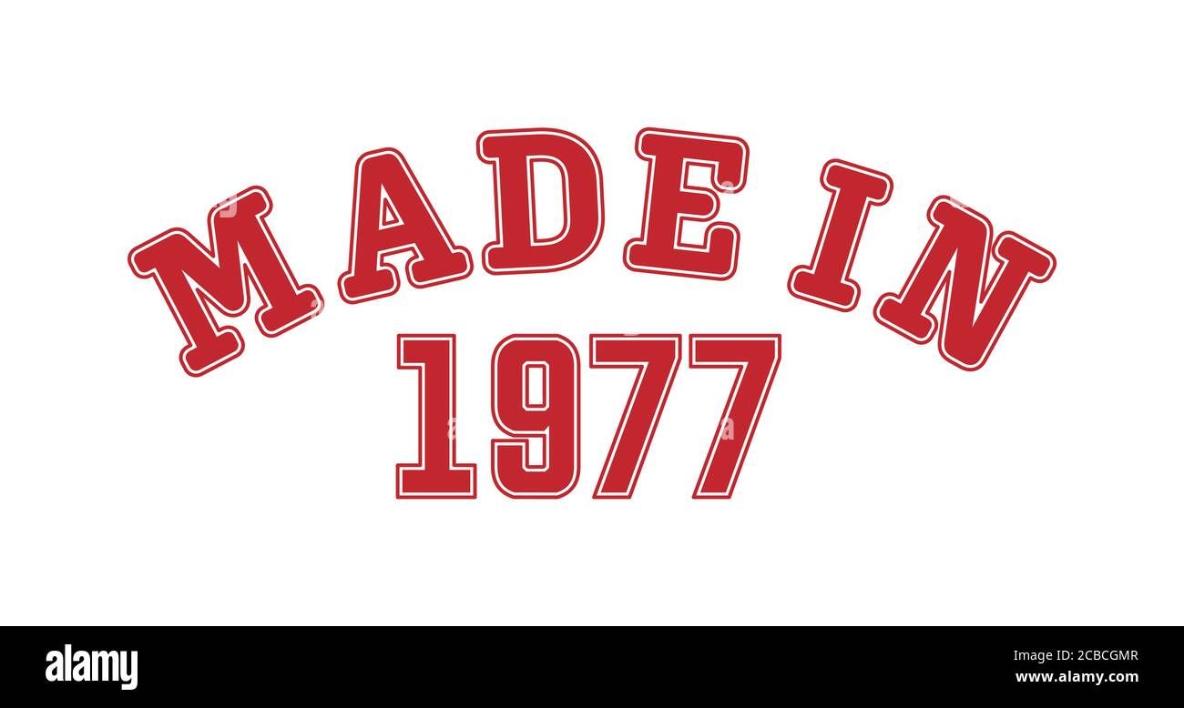 1977 year Stock Vector Images - Alamy