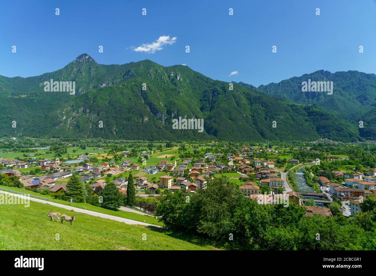 The Caffaro valley, near Bagolino in Brescia province, Lombardy, Italy ...