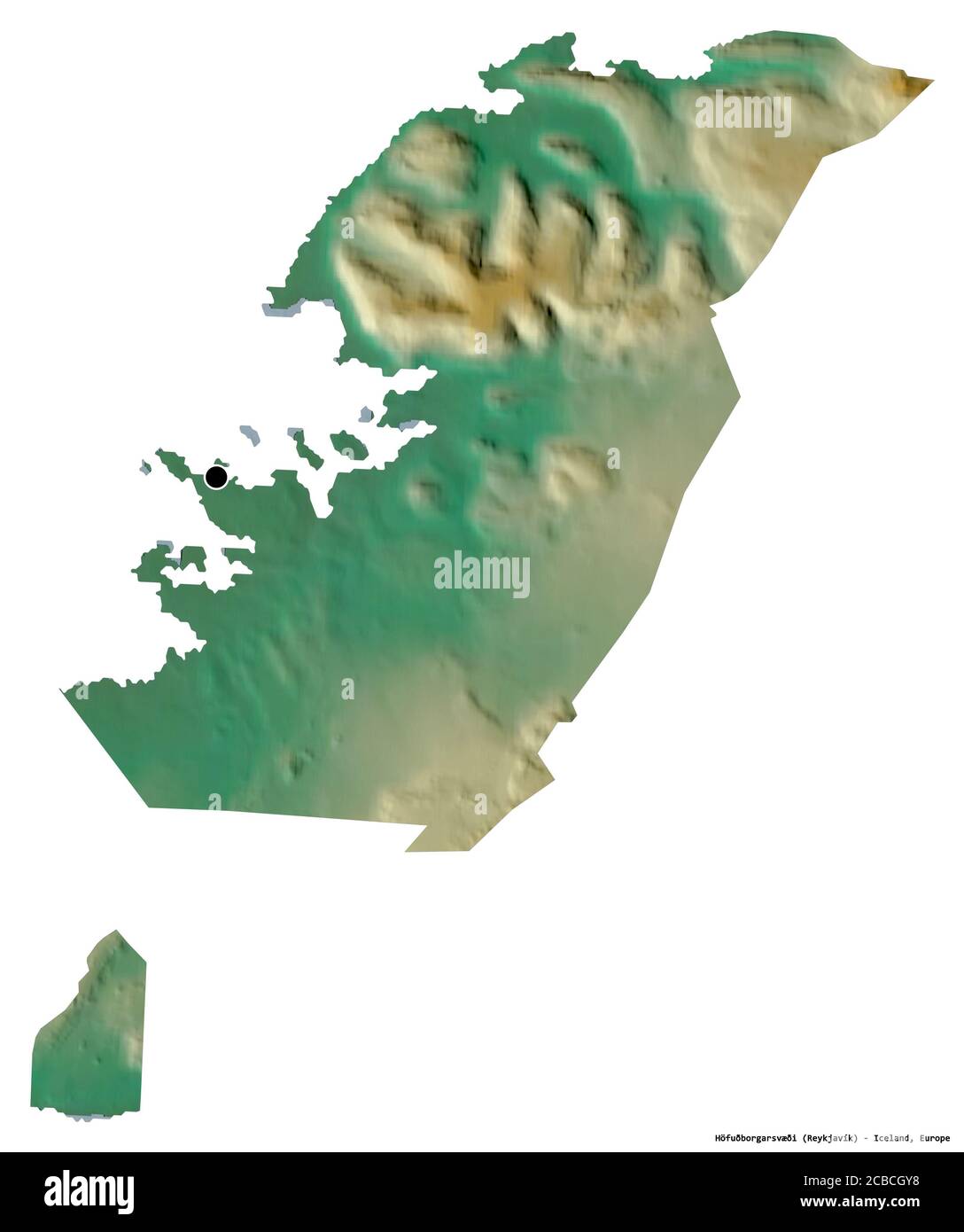 Iceland relief map hi-res stock photography and images - Alamy