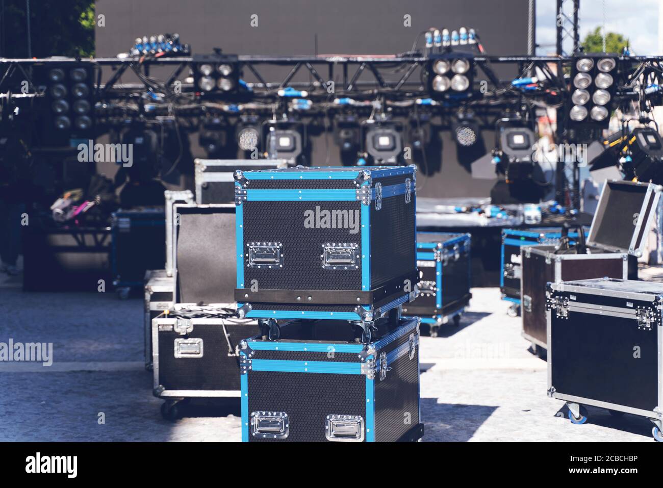 Preparation before a concert hi-res stock photography and images - Alamy