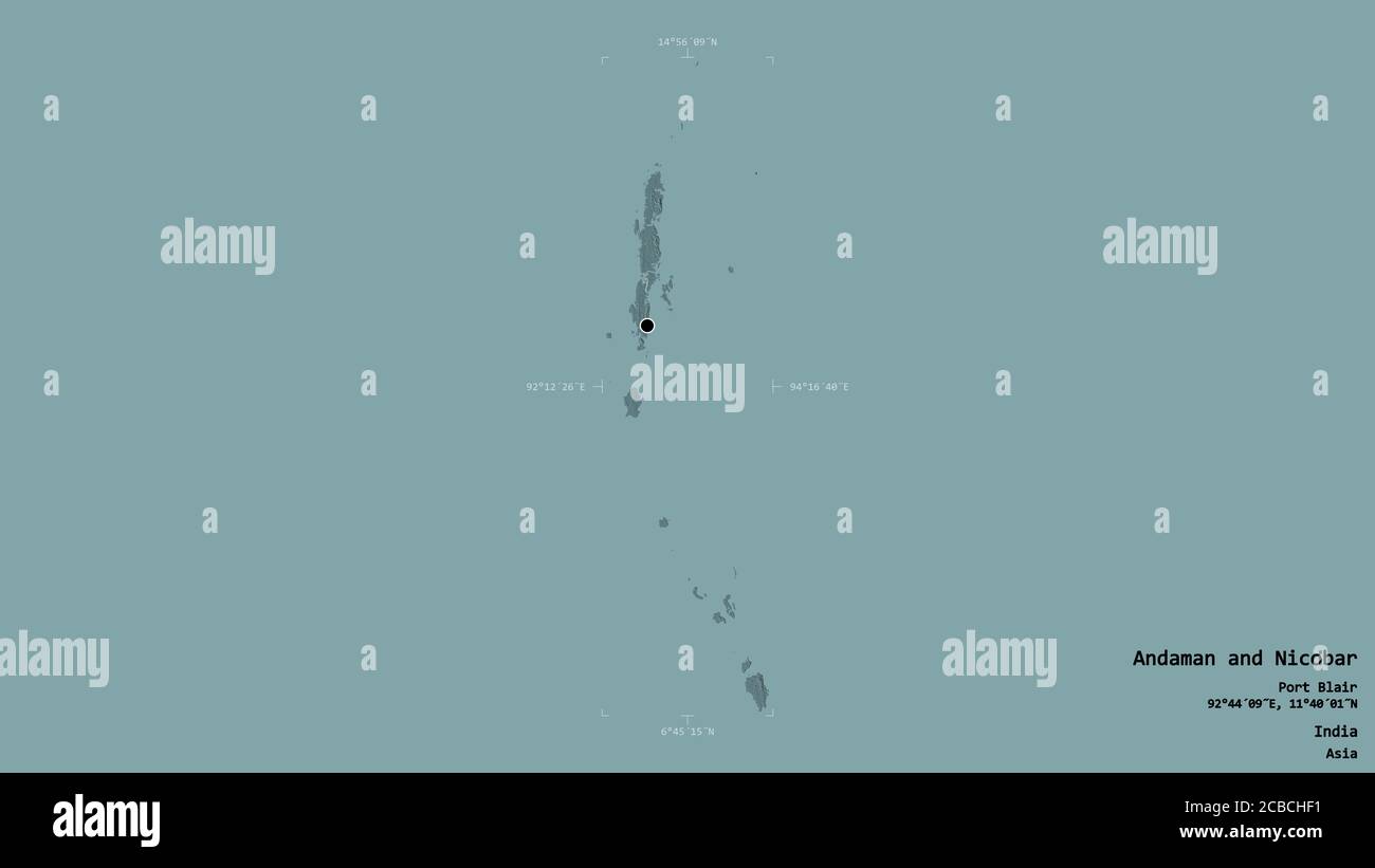 Nicobar islands map hi-res stock photography and images - Alamy